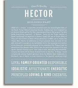 Hector | Name Art Print – Name Stories
