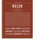 Helen Personalized Name Meaning Art Prints – Name Stories