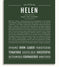 Helen Personalized Name Meaning Art Prints – Name Stories