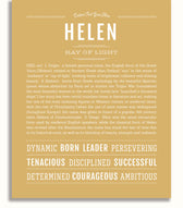 Helen Personalized Name Meaning Art Prints – Name Stories