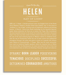 Helen | Name Art Print - Personalized Custom Gifts – Name Stories