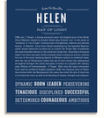 Helen Personalized Name Meaning Art Prints – Name Stories