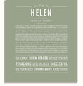 Helen Personalized Name Meaning Art Prints – Name Stories