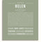 Helen Personalized Name Meaning Art Prints – Name Stories
