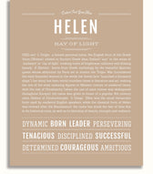 Helen Personalized Name Meaning Art Prints – Name Stories