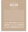 Helen Personalized Name Meaning Art Prints – Name Stories