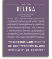 Helena | Name Art Print – Name Stories