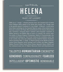 Helena | Name Art Print – Name Stories