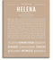 Helena | Name Art Print – Name Stories