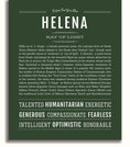 Helena | Name Art Print – Name Stories