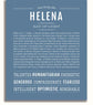 Helena Personalized Name Meaning Art Prints – Name Stories