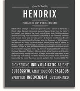 Hendrix | Name Art Print – Name Stories