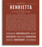 Henrietta | Name Art Print – Name Stories