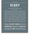 Henry | Name Art Print – Name Stories