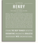 Henry | Name Art Print – Name Stories