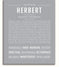 Herbert | Name Art Print – Name Stories