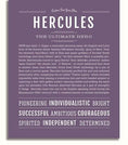 Hercules Personalized Name Meaning Art Prints – Name Stories