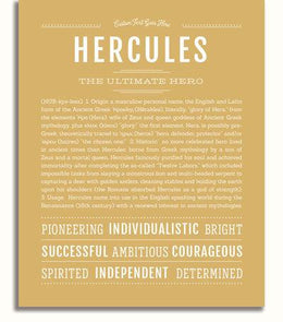 Hercules | Name Art Print – Name Stories