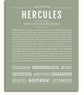 Hercules Personalized Name Meaning Art Prints – Name Stories