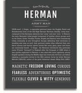 Herman | Name Art Print – Name Stories