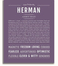 Herman | Name Art Print – Name Stories