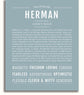 Herman | Name Art Print – Name Stories