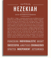 Hezekiah | Name Art Print – Name Stories