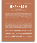 Hezekiah | Name Art Print – Name Stories