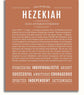Hezekiah | Name Art Print – Name Stories