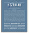 Hezekiah | Name Art Print – Name Stories