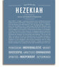 Hezekiah | Name Art Print – Name Stories