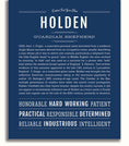 Holden | Name Art Print – Name Stories