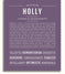 Holly | Name Art Print – Name Stories