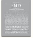 Holly | Name Art Print – Name Stories