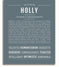 Holly | Name Art Print – Name Stories