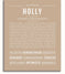 Holly | Name Art Print – Name Stories