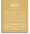 Holly | Name Art Print – Name Stories