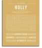 Holly | Name Art Print – Name Stories