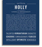 Holly | Name Art Print – Name Stories