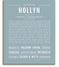 Hollyn | Name Art Print – Name Stories