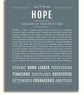 Hope | Name Art Print – Name Stories