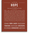 Hope Personalized Name Meaning Art Prints – Name Stories