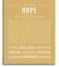 Hope | Name Art Print – Name Stories