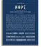 Hope | Name Art Print – Name Stories