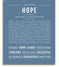 Hope | Name Art Print – Name Stories