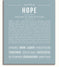 Hope | Name Art Print – Name Stories