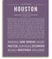 Houston Personalized Name Meaning Art Prints – Name Stories