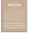 Houston Personalized Name Meaning Art Prints – Name Stories