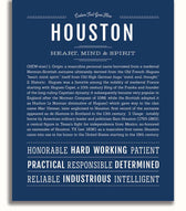 Houston | Name Art Print – Name Stories