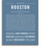 Houston Personalized Name Meaning Art Prints – Name Stories